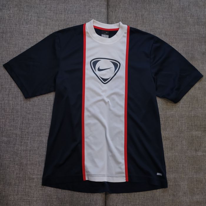 Nike Vintage 90s Nike Triangle Swoosh Logo Dri-fit Tee | Grailed