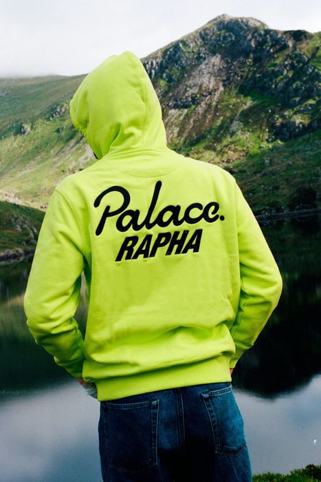 Palace Palace Ef Rapha Neon Yellow Hoodie Grailed