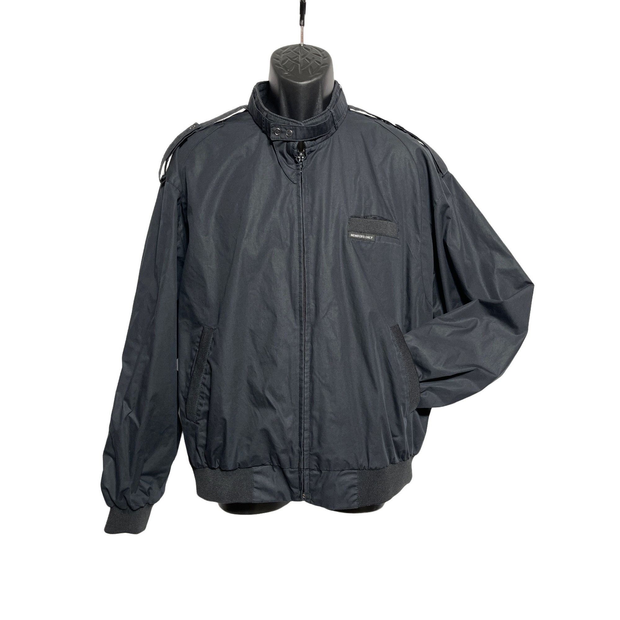 Members Only Vintage Members Only Iconic Racer Jacket Black Large ...