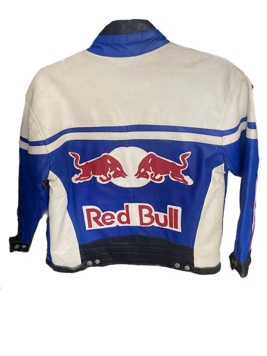 Red Bull Vintage F1 Redbull Leather Racing Jacket | Grailed