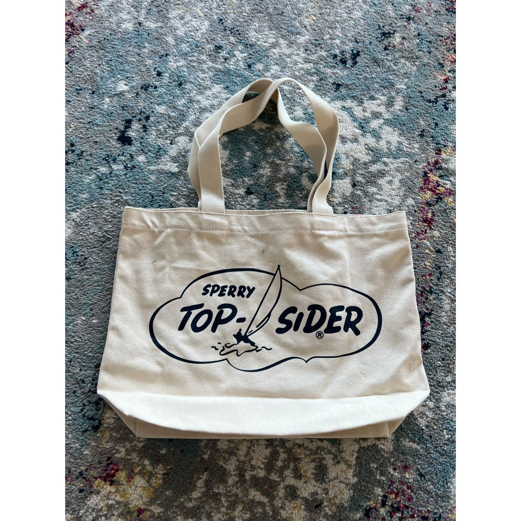 Sperry SPERRY TOP SIDER Large Canvas Tote Bag NEW | Grailed
