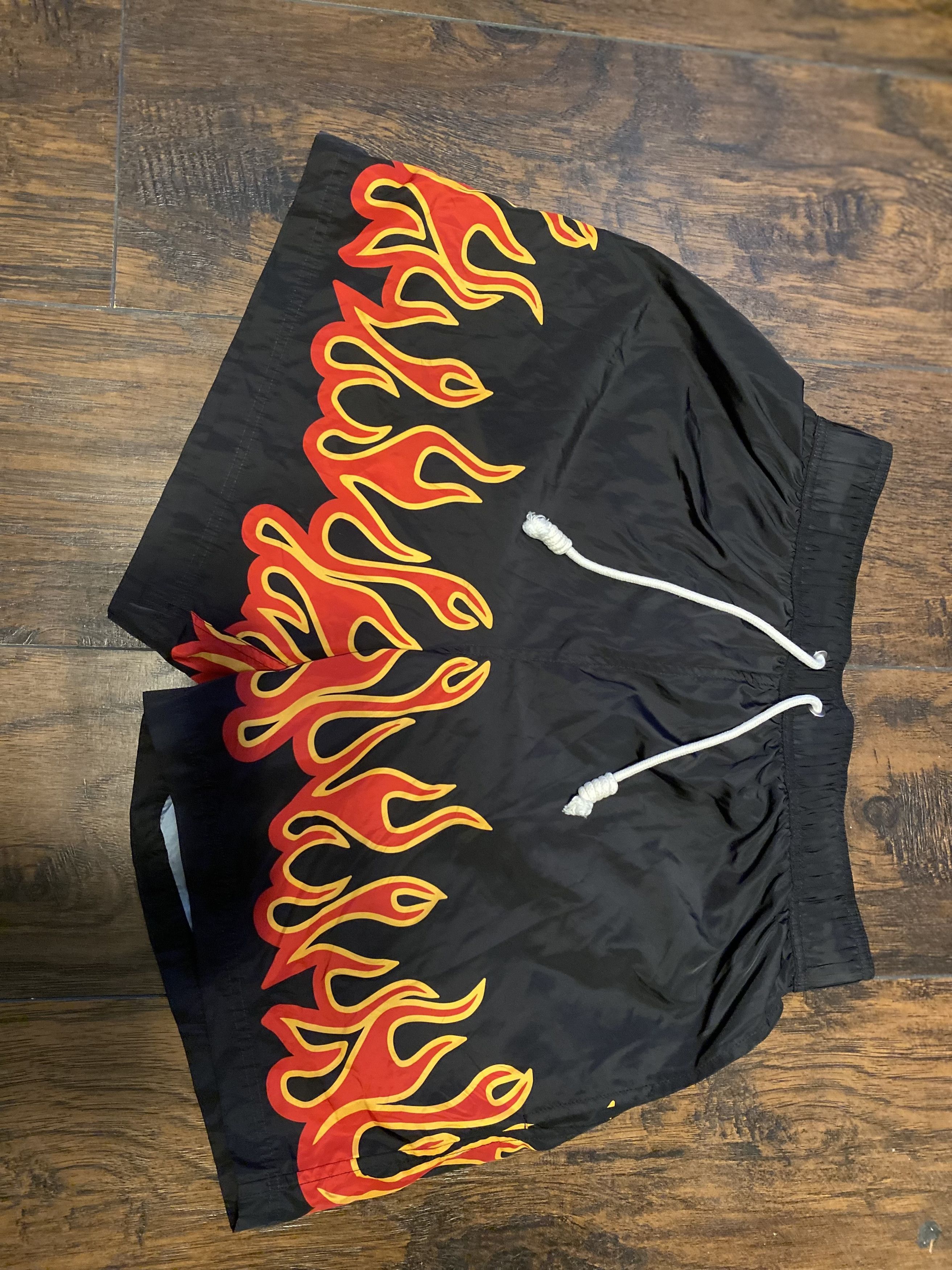 Palm Angels Palm Angels Burning Flames Swim Shorts | Grailed