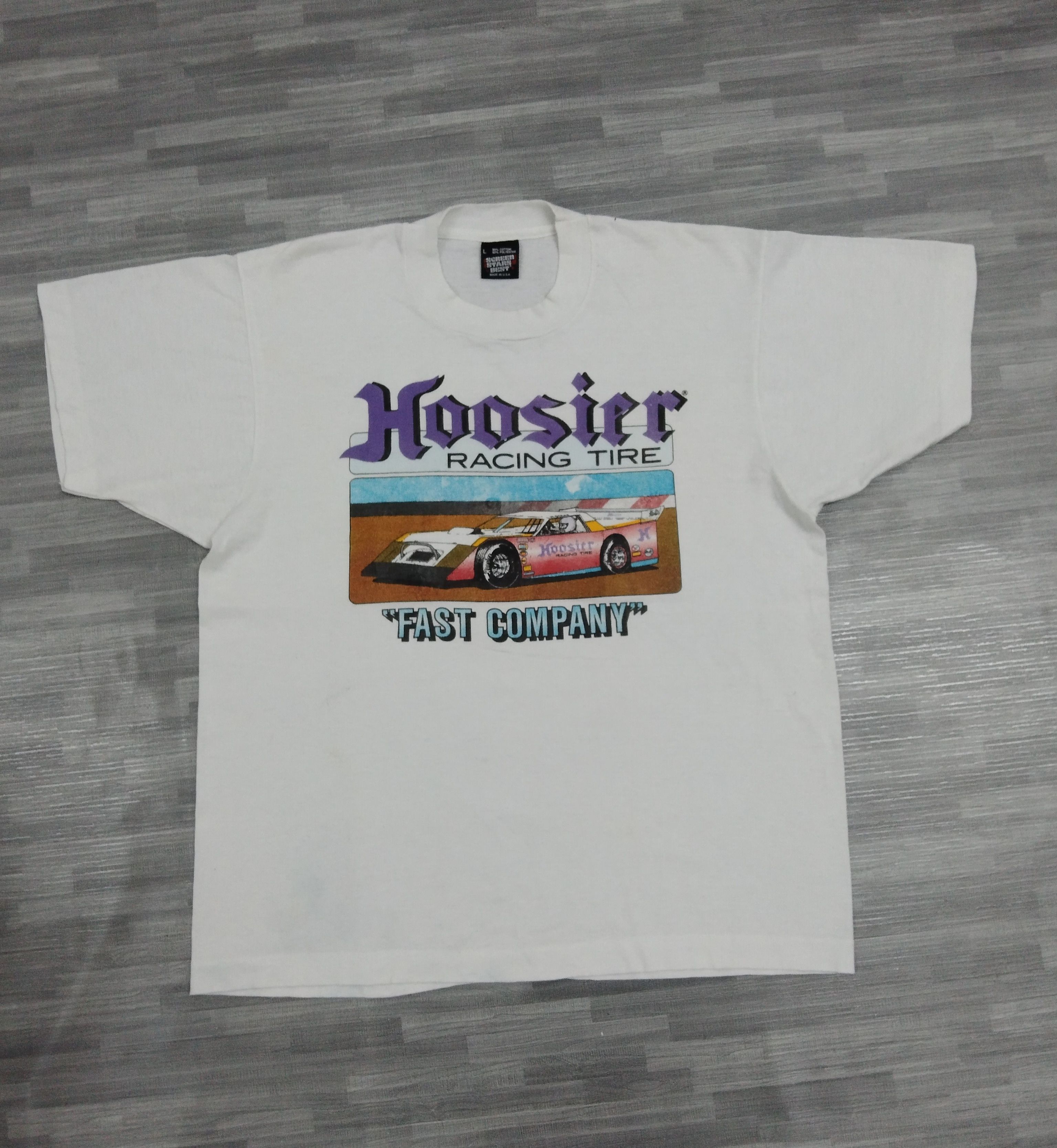 Racing × Sports Specialties × Vintage VINTAGE 90s HOOSIER RACING T ...