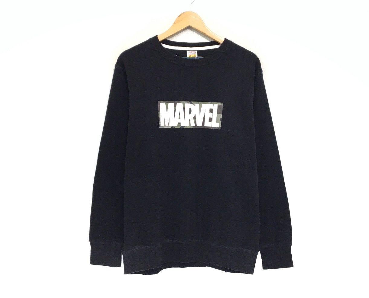 Marvel Comics Marvel Crewneck Big Box Logo Sweatshirt | Grailed