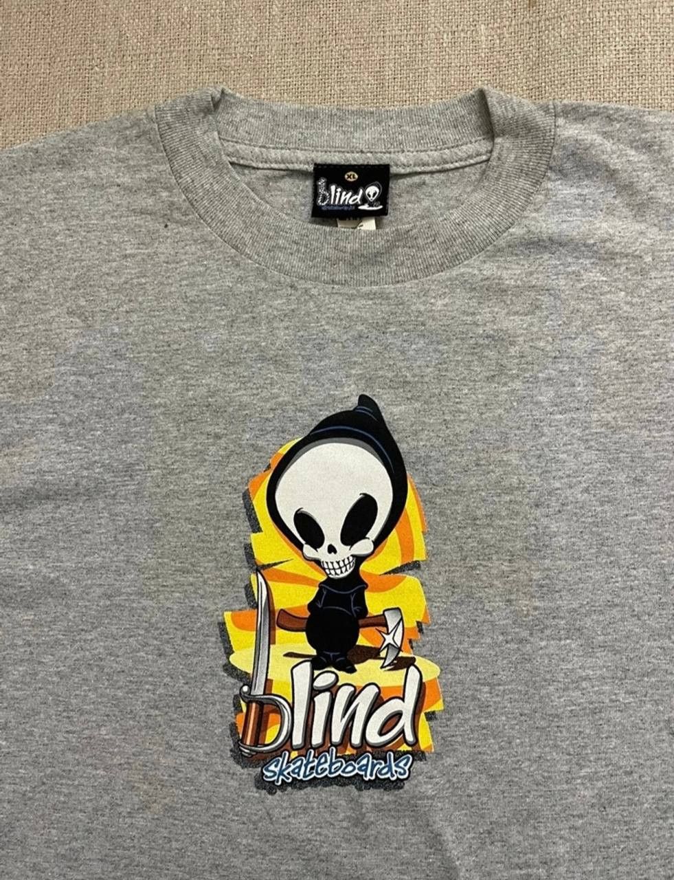 Hook-Ups × Vintage Vintage Blind Skateboards Gonz Grim Reaper Logo T ...