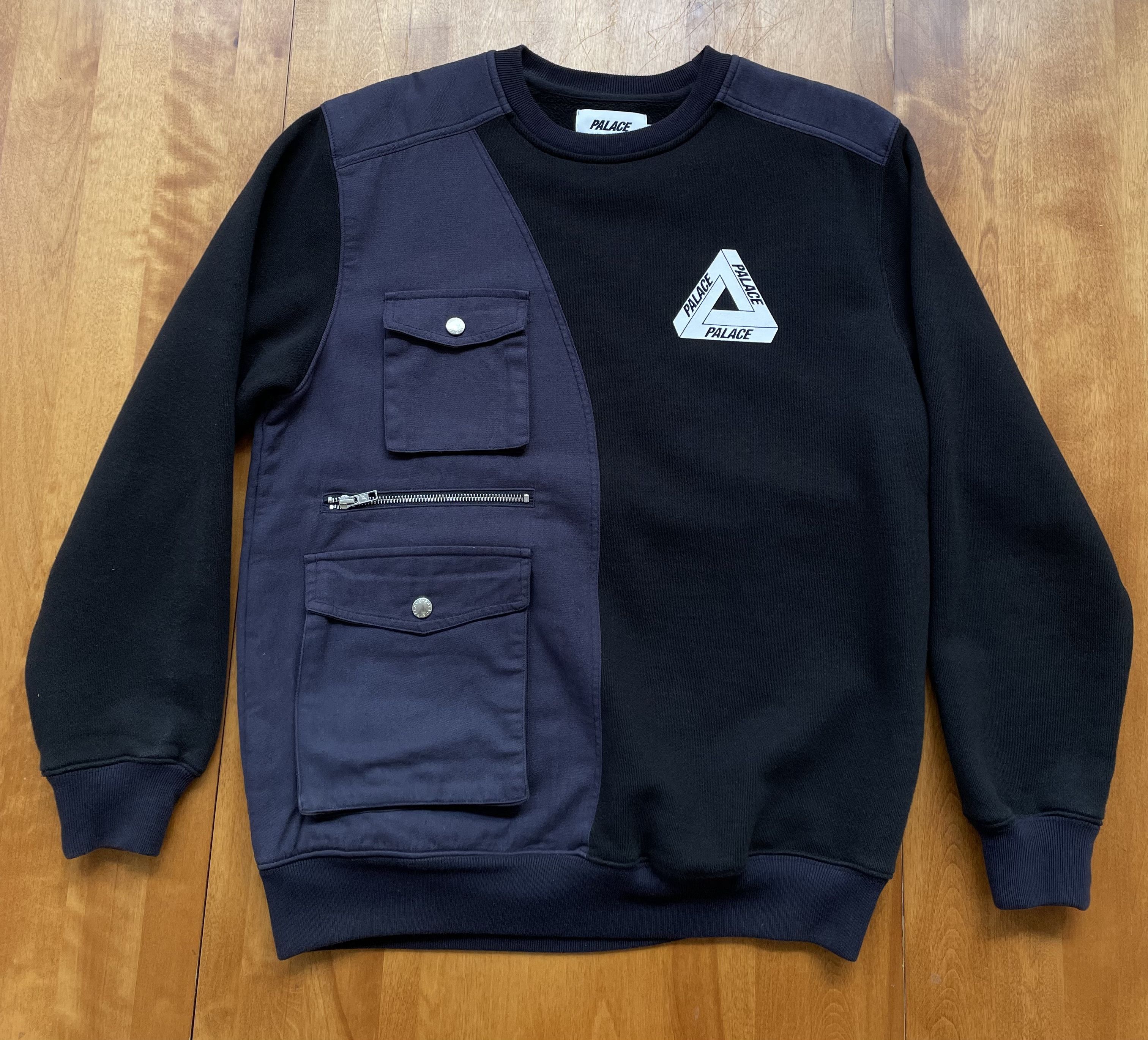 Palace Palace Patch Crew Black | Grailed