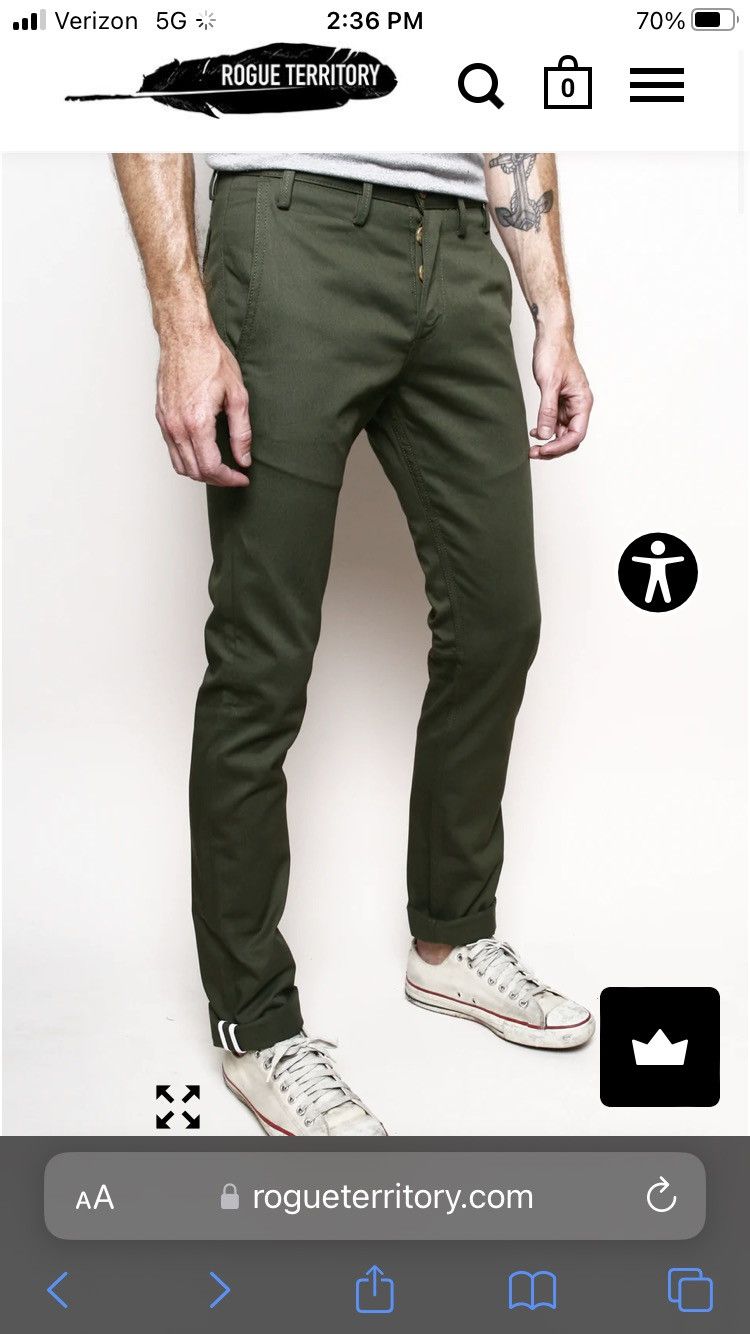 Rogue Territory Olive Officer Trousers | Grailed