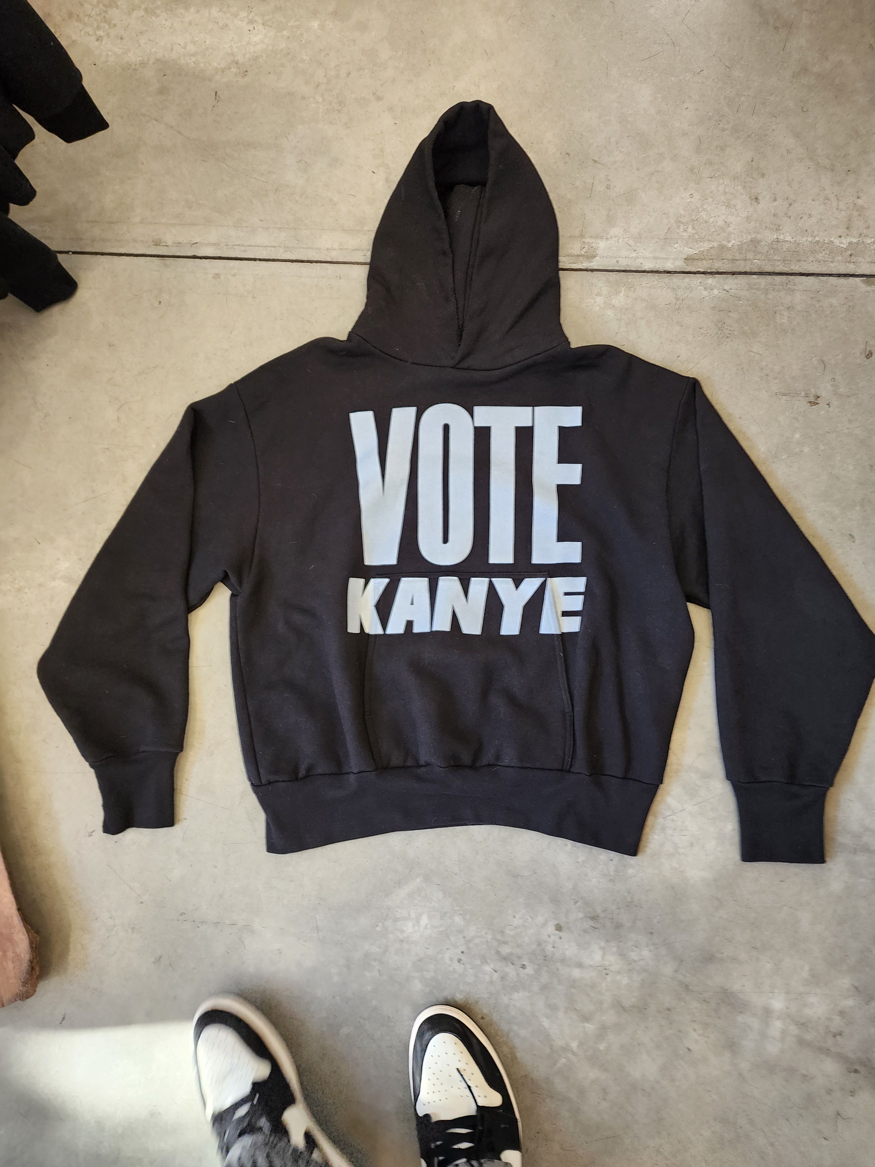 Kanye West Kanye West Vote Kanye Black Hoodie Size XL | Grailed