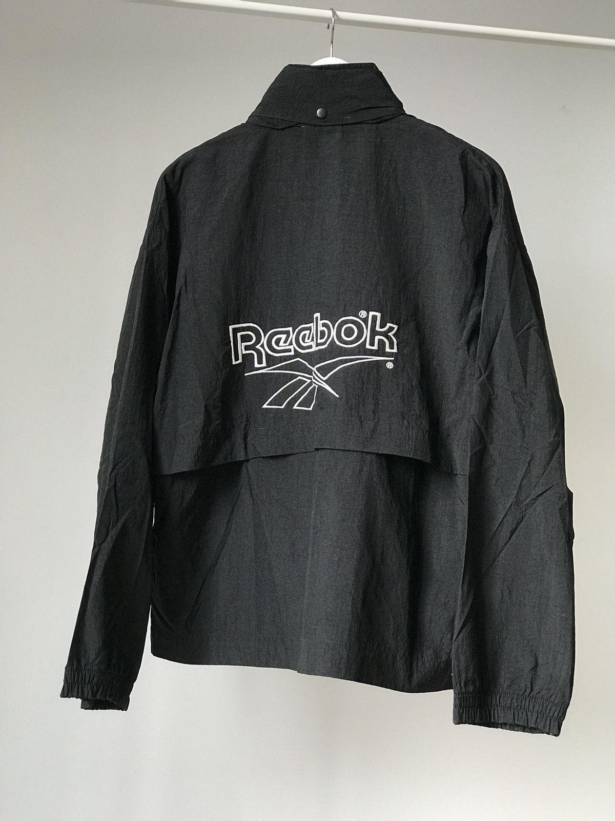 Vintage Vintage Nylon Jacket Reebok Back Big Logo | Grailed