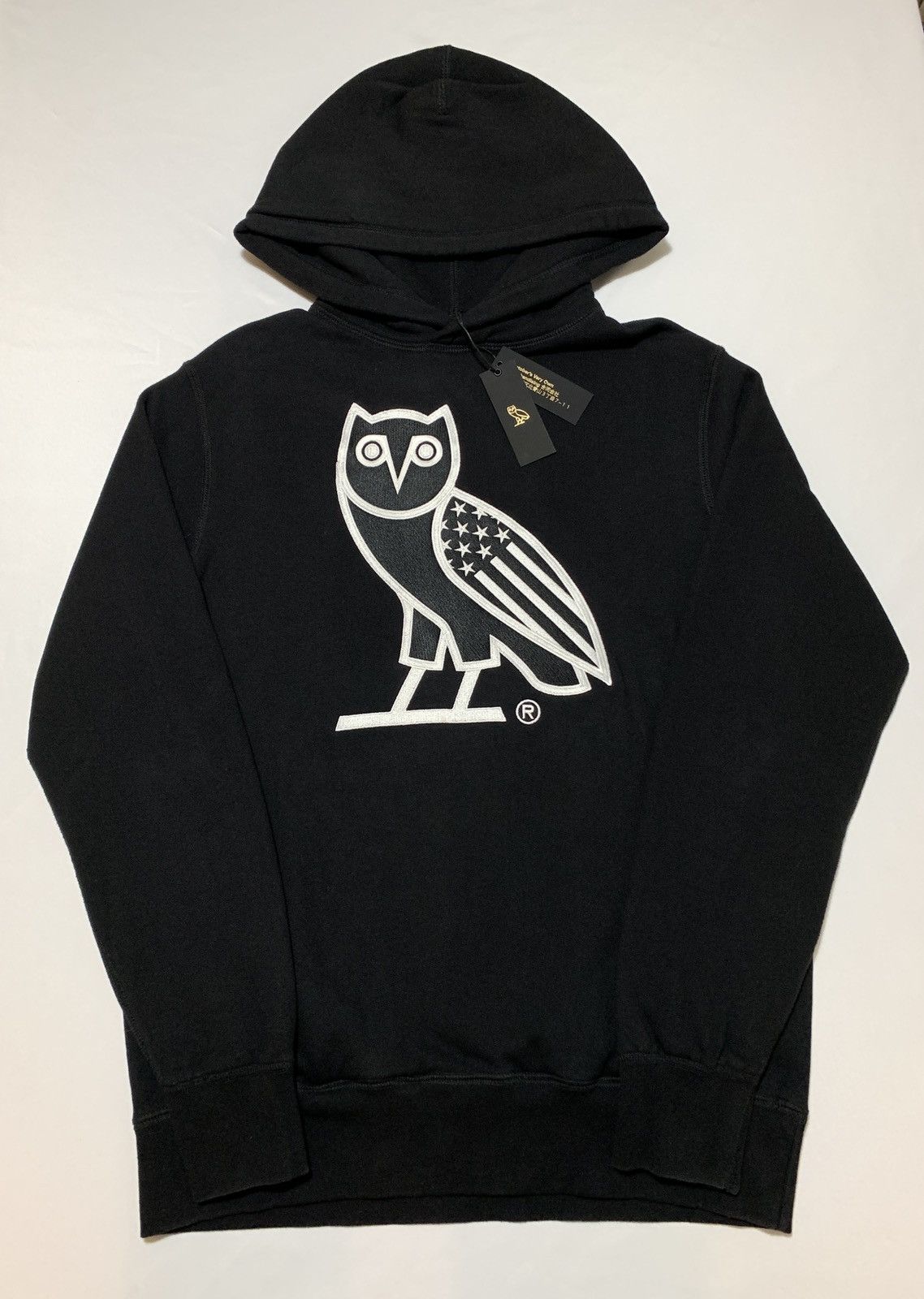 Drake × Nike × Octobers Very Own OVO USA FLAG OG OWL HOODIE CHICAGO ...