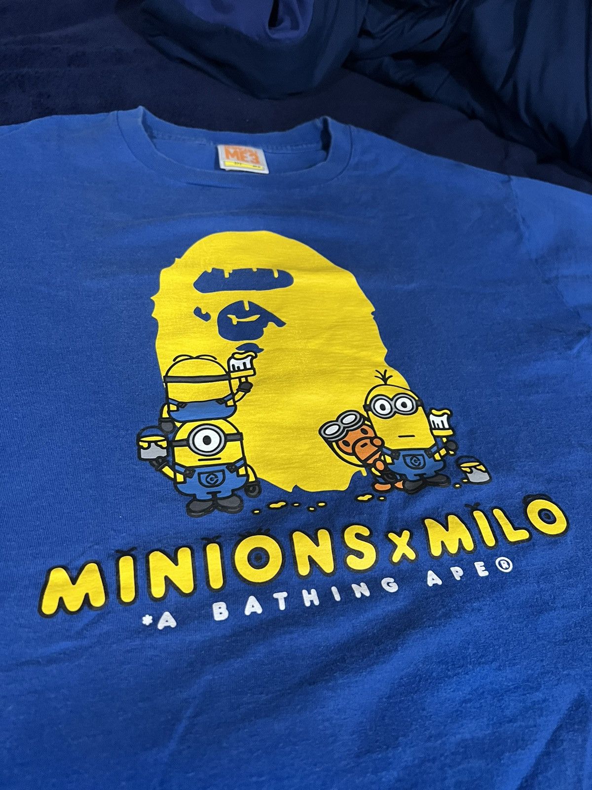 Bape BAPE A BATHING APE x DESPICABLE ME 3 MINION COLLAB TEE MENXL | Grailed