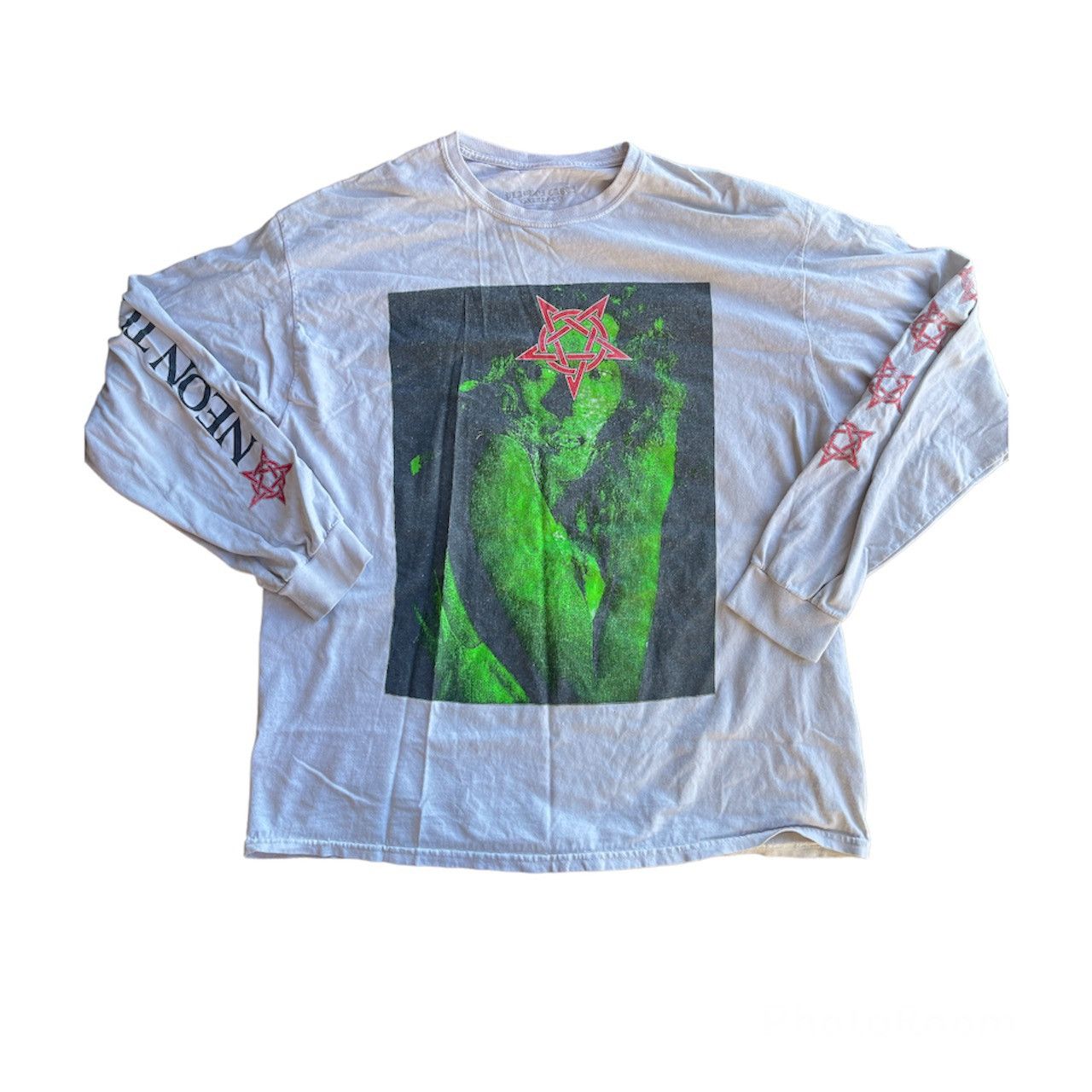 Playboi Carti Playboi Carti Neon Tour Pentagram Long Sleeve | Grailed