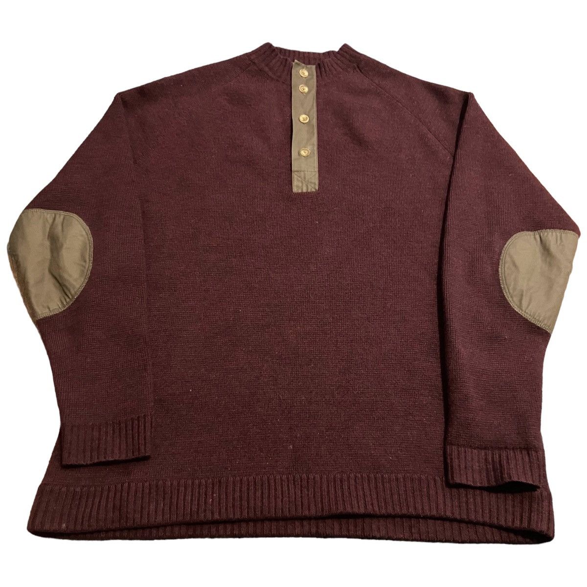 Vintage Filson Guide Sweater XL 100% Wool Maroon Henley Heavy Weight ...