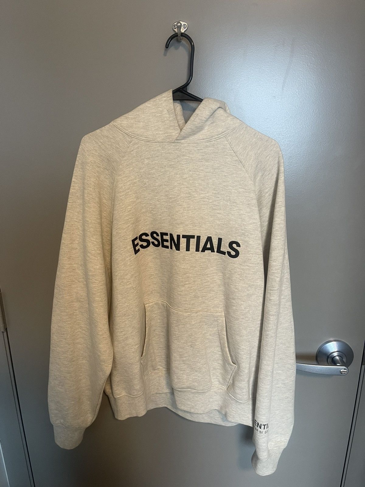 Essentials × Fear of God FOG Essentials Pullover Hoodie Appliqué Logo ...