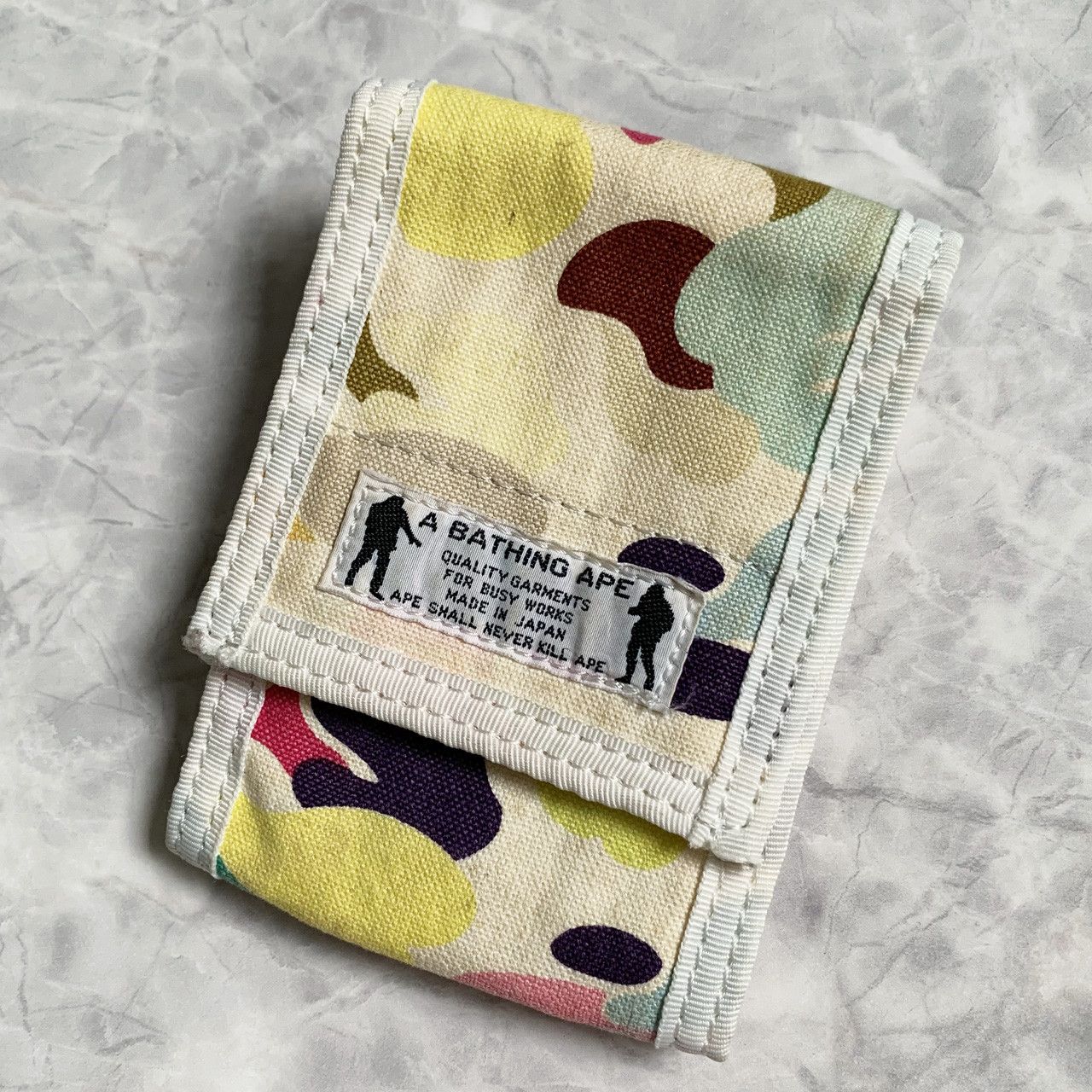 Bape BAPE A BATHING APE CAMO COIN CASE WALLET SMALL BAG | Grailed