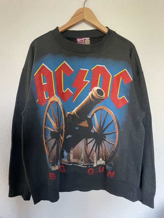 Vintage Vintage rare 90s AC DC AC/DC Big Gun Sweatshirt T-shirt | Grailed