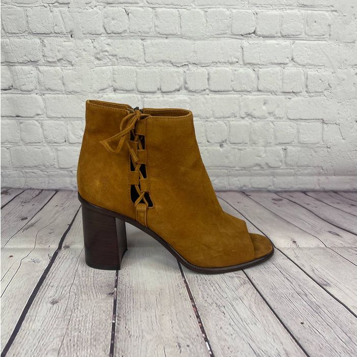 Frye Frye Women's Amy Side Ghillie Ankle Open Toe Booties | Grailed