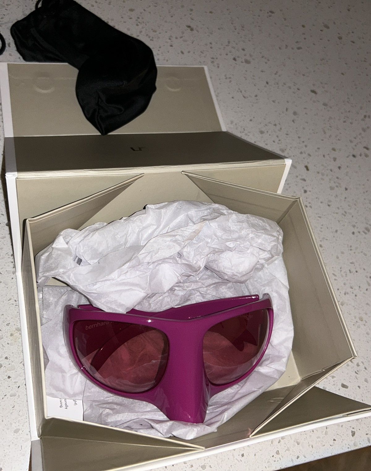 Bernhard Willhelm Linda Farrow x Bernhard Willhelm mask sunglasses in ...