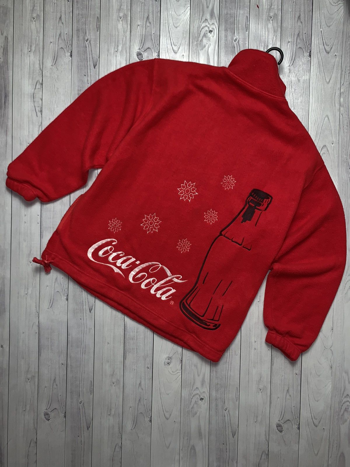 Coca Cola × Streetwear × Vintage Vintage Coca Cola fleece jacket anorak ...