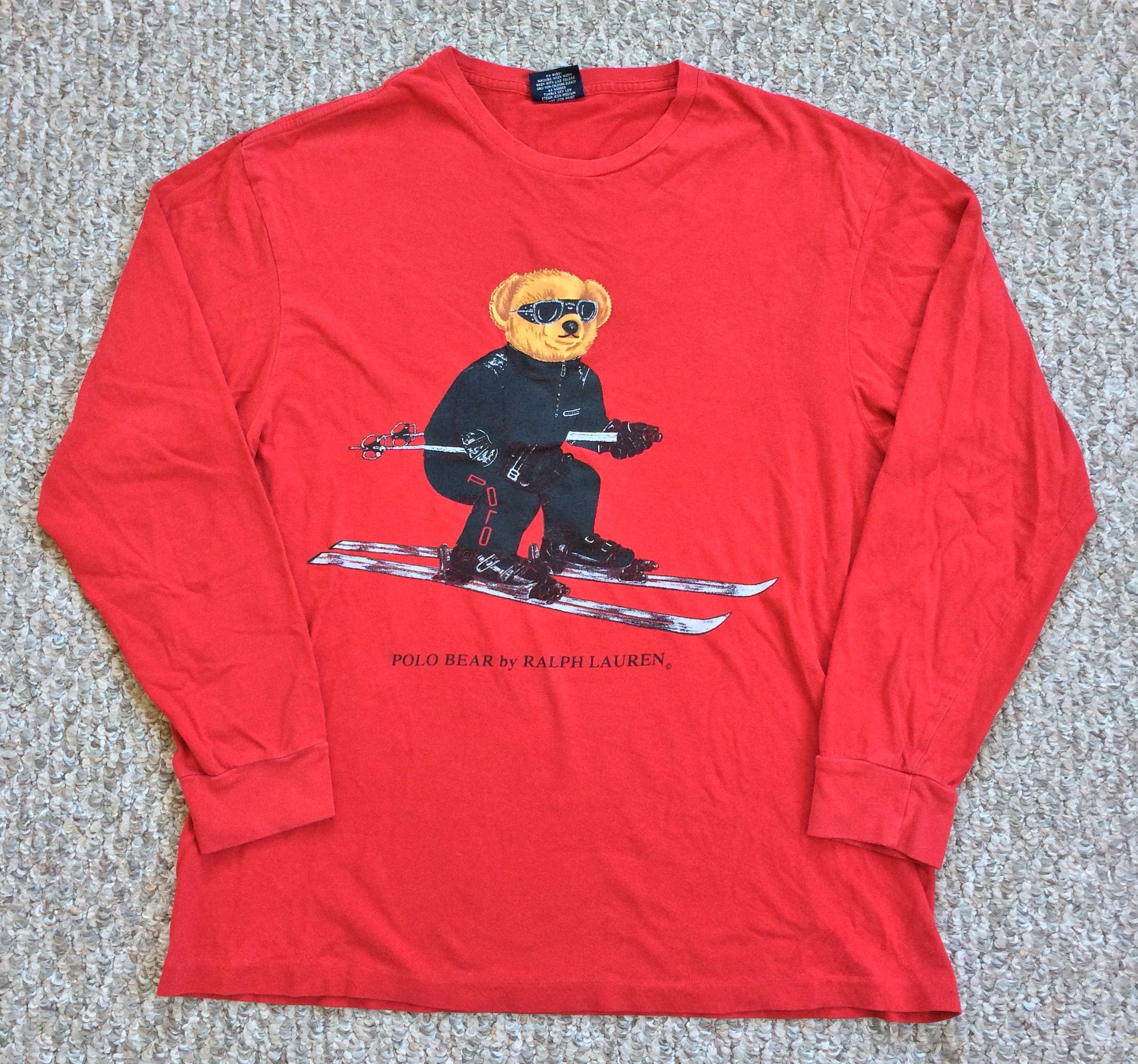 Polo Ralph Lauren Vintage 90s Ralph Lauren Polo Ski Bear Long Sleeve Tee | Grailed