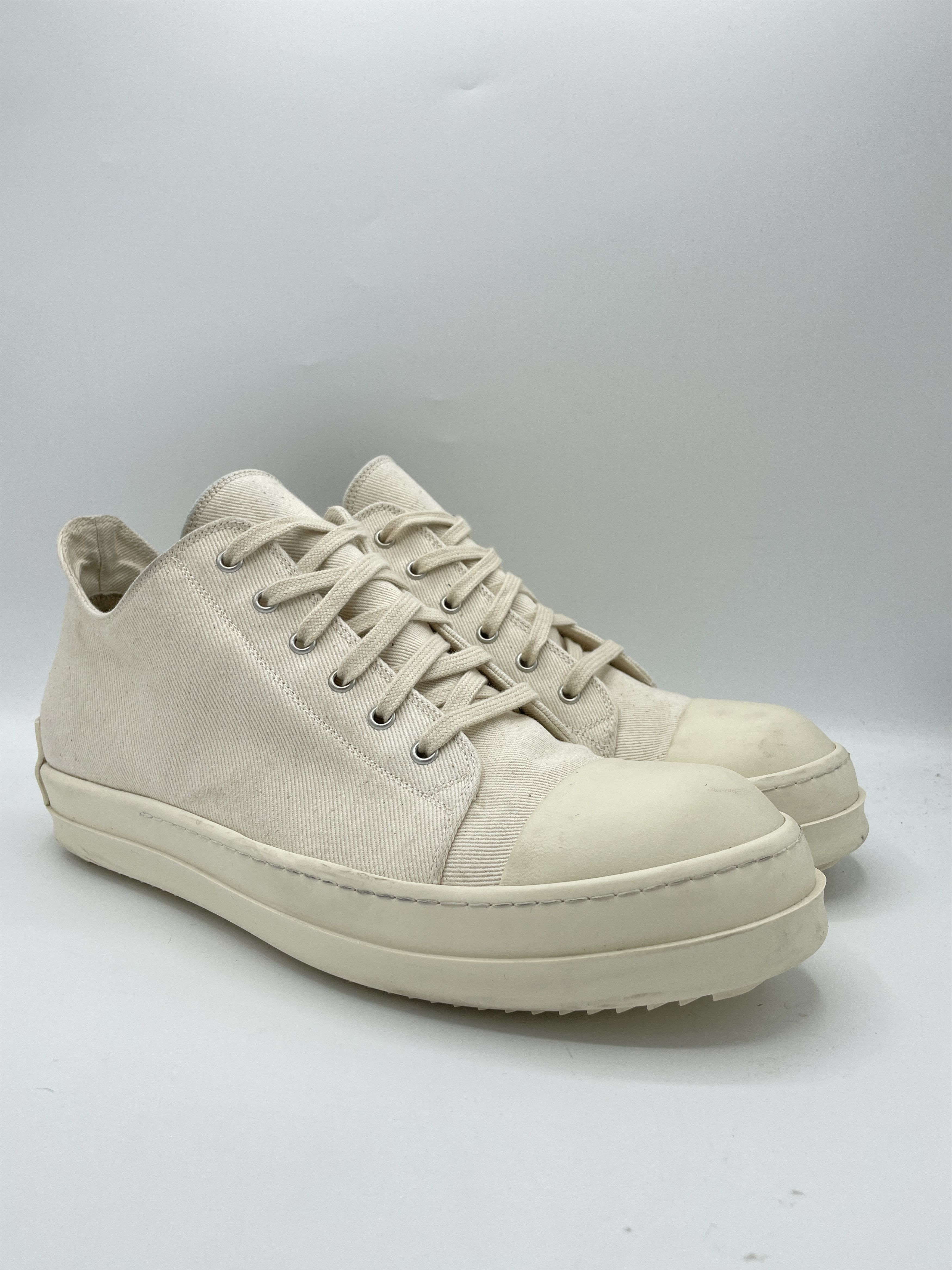 Rick Owens × Rick Owens Drkshdw DRKSHDW Ramones Low Milk Size 46 | Grailed