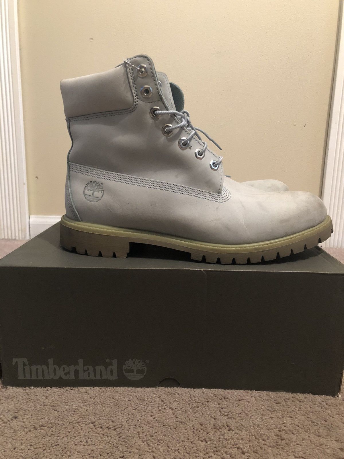 Timberland Light Blue Timberland 6in boots | Grailed