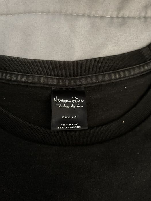 Number (N)ine number nine pain tee | Grailed