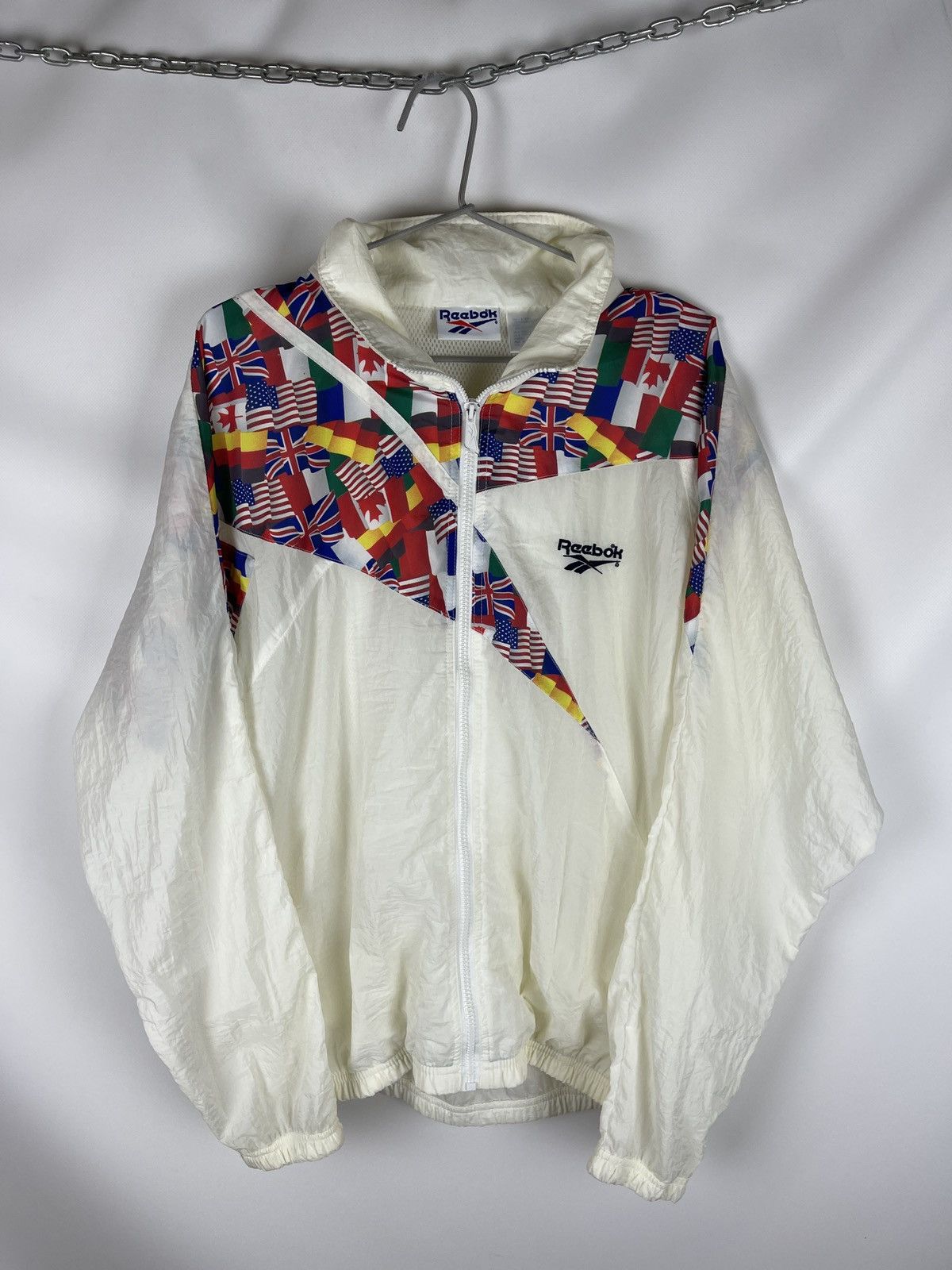 Reebok × Streetwear × Vintage Reebok vintage big logo flags USA UK ...