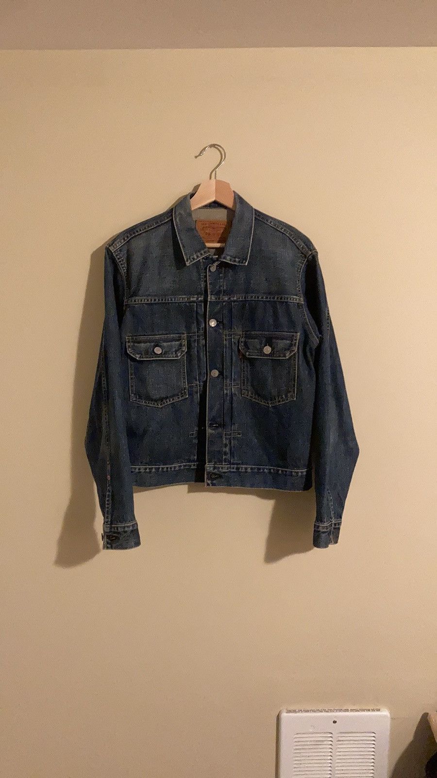 Vintage Vintage Levis LVC Type II denim trucker jacket | Grailed