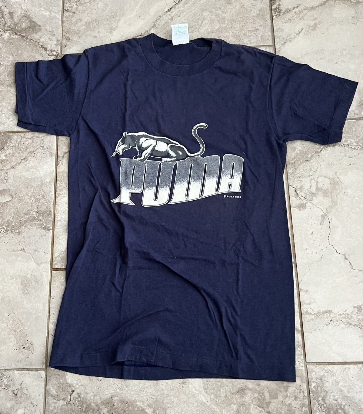 Puma × Sportswear × Vintage Vintage 1985 Puma Road Race Old Logo T ...