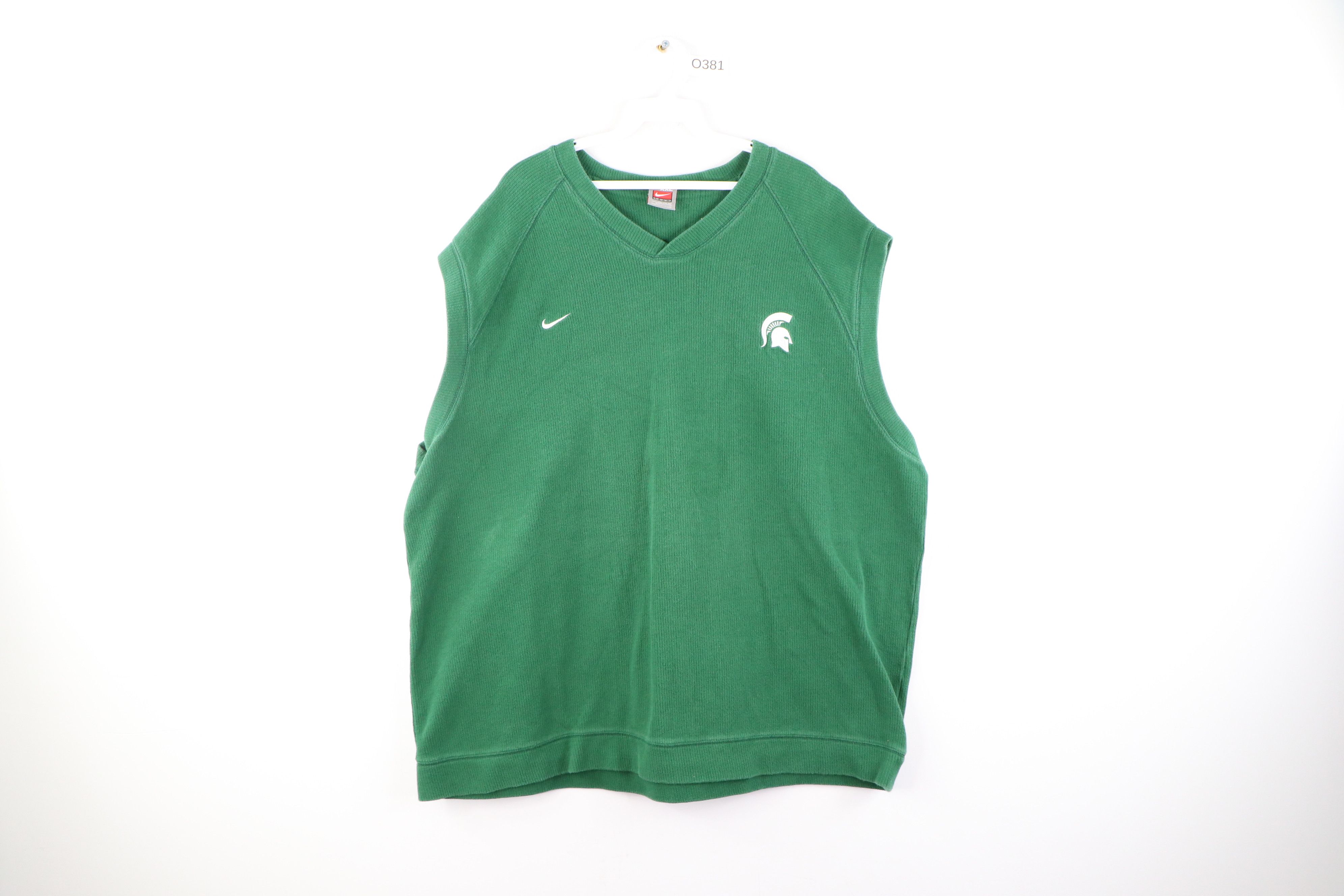 Nike Vintage Nike Michigan State University Sweater Vest Green | Grailed