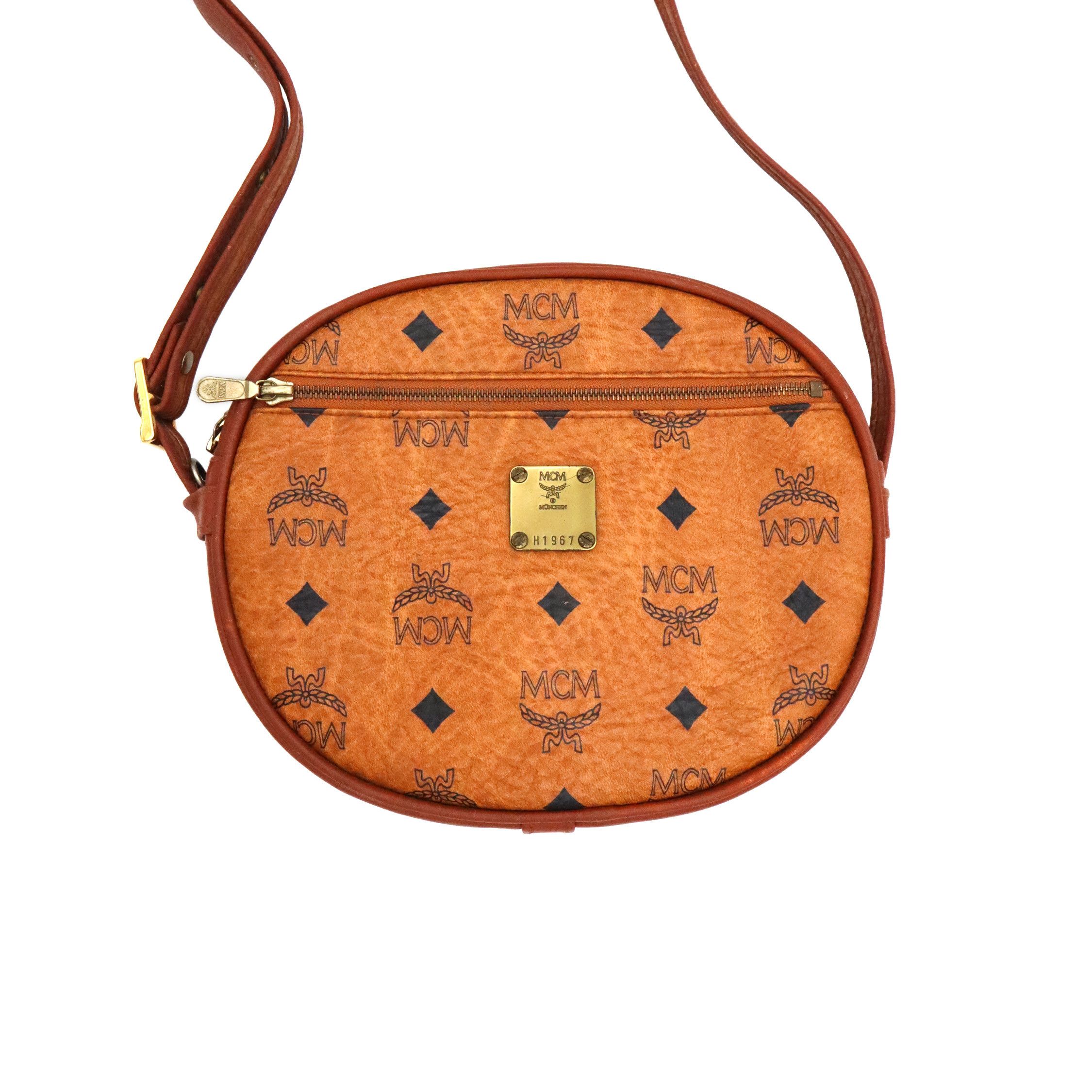 MCM Vintage MCM Visetos Oval Crossbody Bag | Grailed