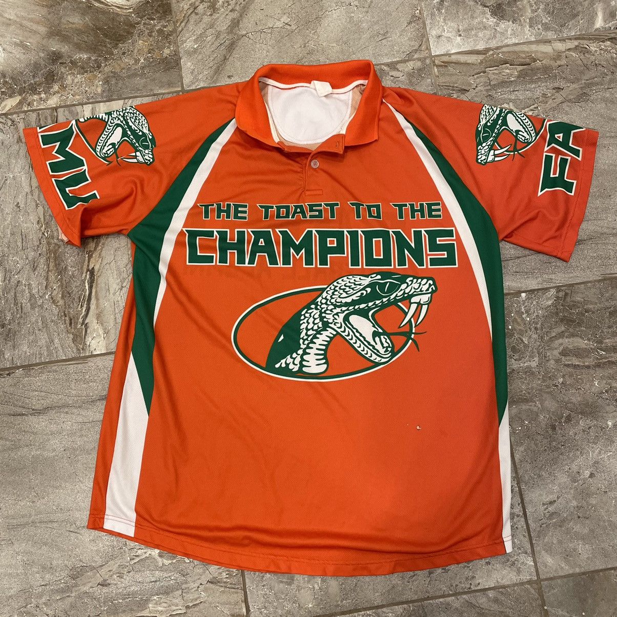 Vintage Vintage 90’s FAMU Rattlers Football Alumni HBCU Jersey Polo ...