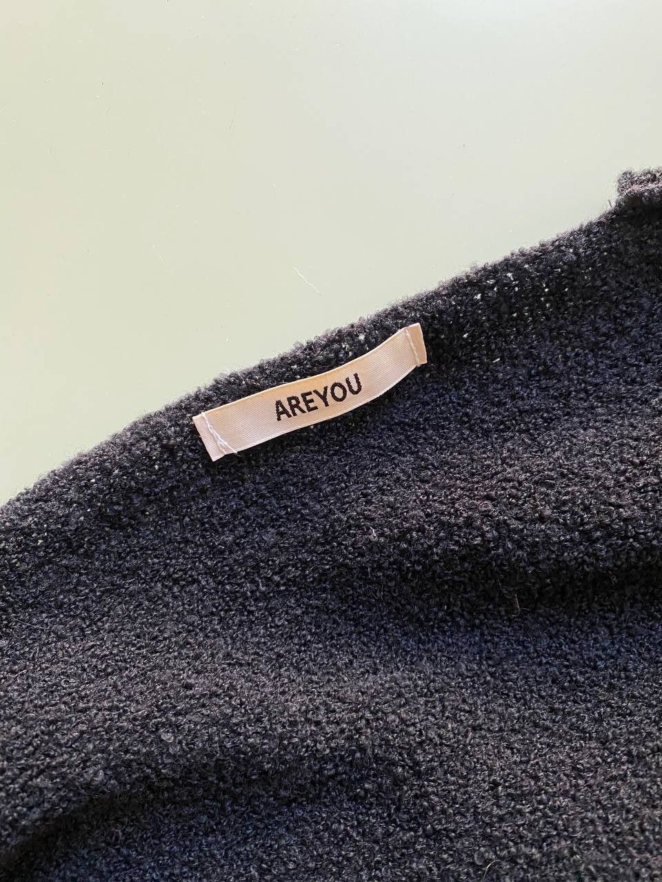 Streetwear Stylenanda (Korean brand) black sweater w protruding threads ...