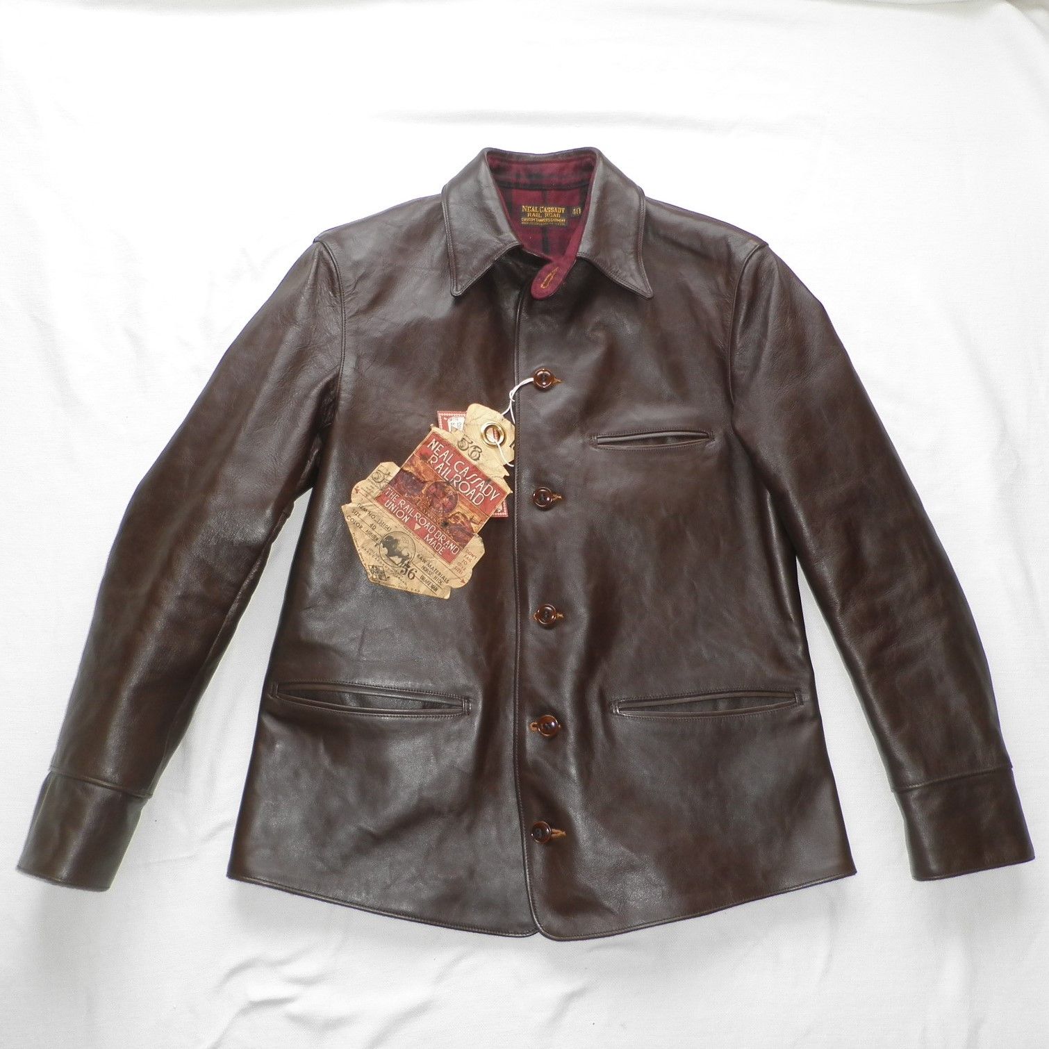 Freewheelers FREEWHEELERS "BRAKEMAN" LEATHER COAT 40 ”limited edition ...