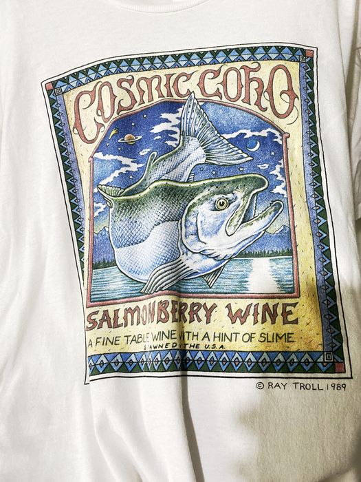 Vintage Vintage 1989 Cosmic Coho Ray Troll Shirt | Grailed