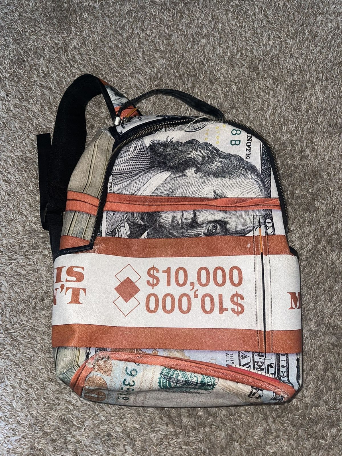 Sprayground Sprayground Jacquees LIMITED EDITION Orange Money Backpack ...