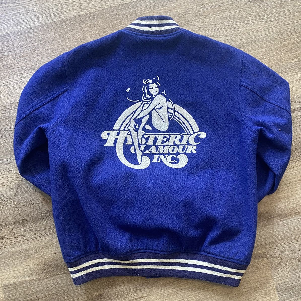 Hysteric Glamour Hysteric Glamour Blue Devil Varsity Jacket | Grailed