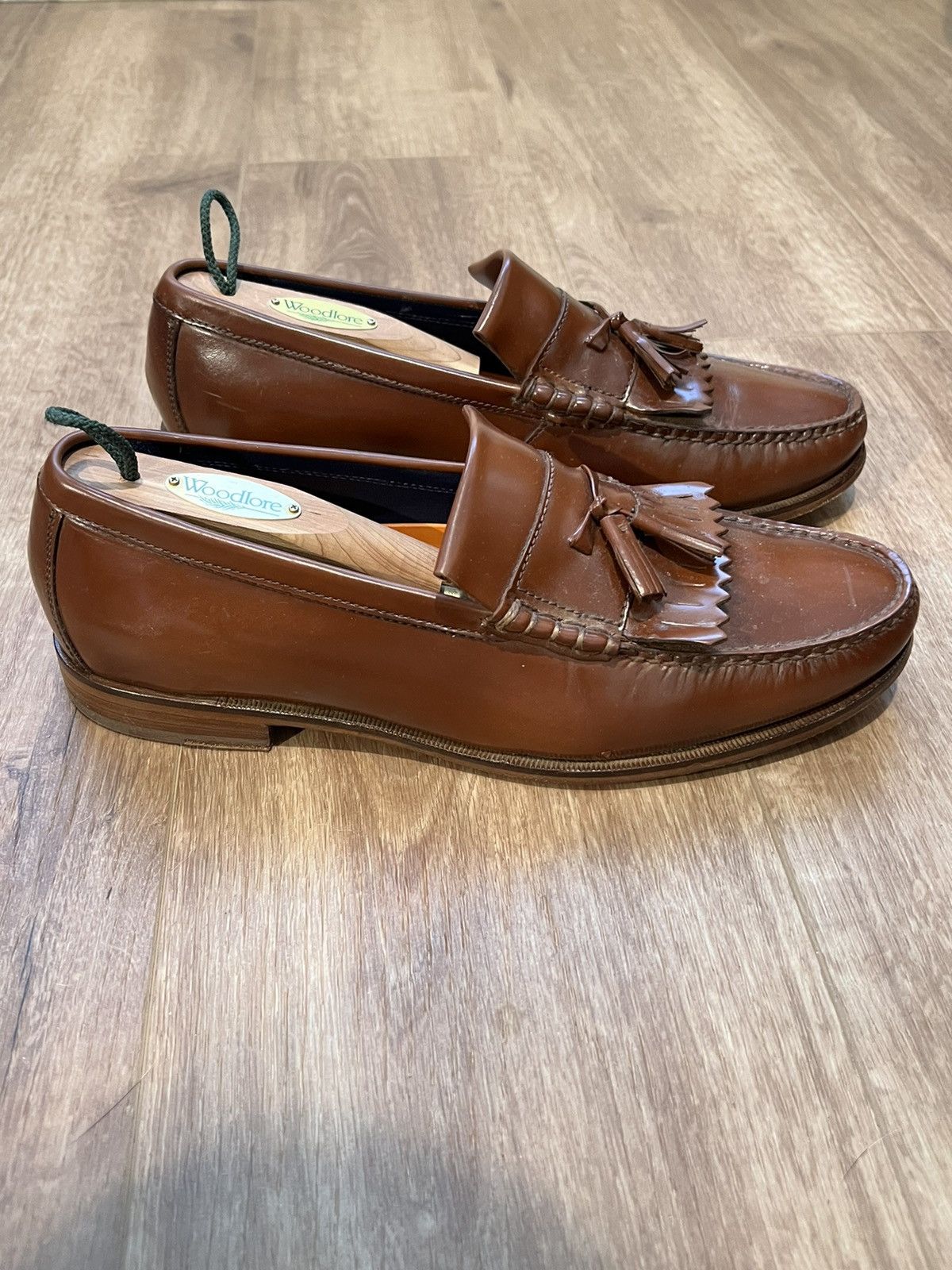 Cole Haan Brown Leather Kiltie Tassel Loafers | Grailed