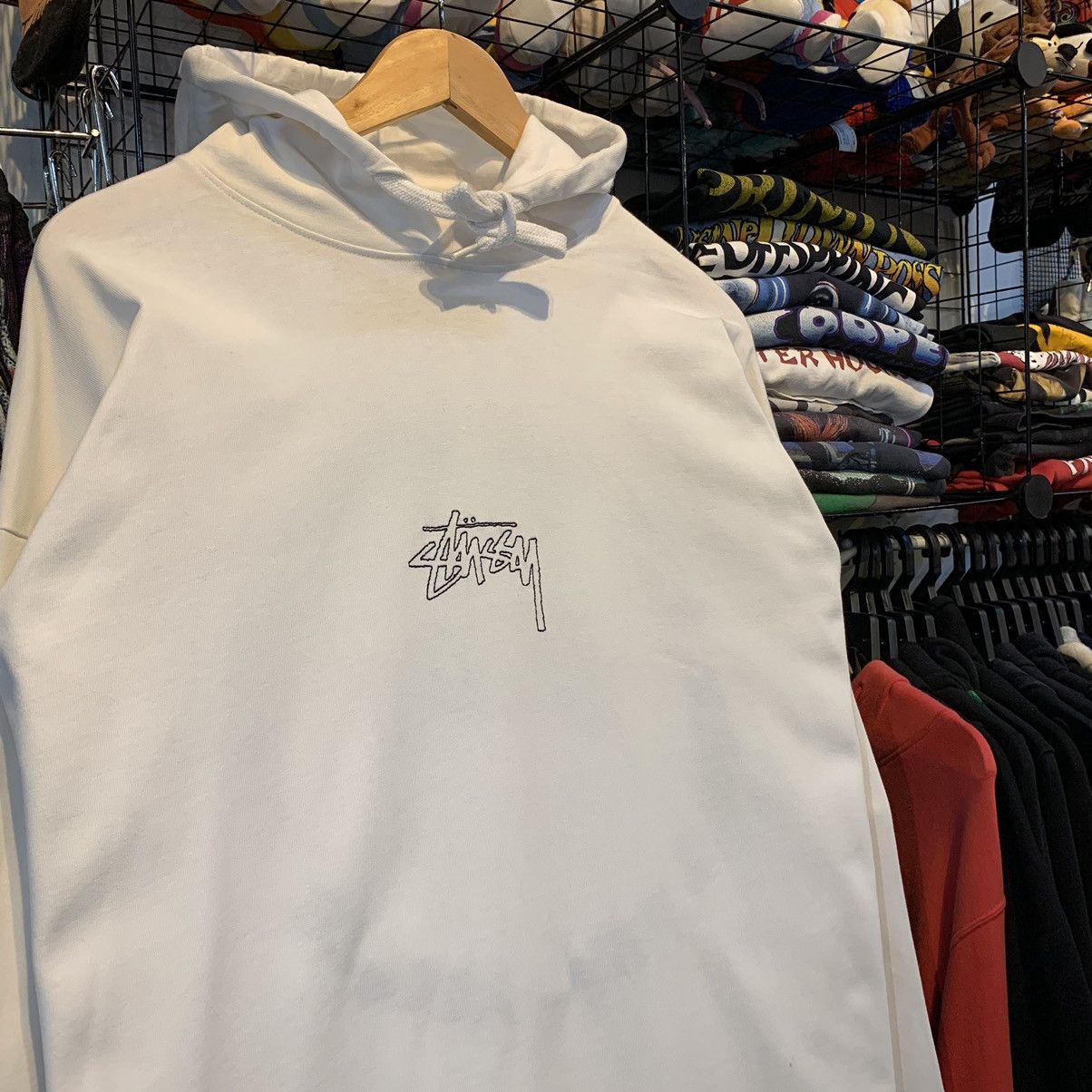 Streetwear × Stussy × Vintage Vintage Stussy Hoodie Stussy Worldwide Big Logo Graphic | Grailed