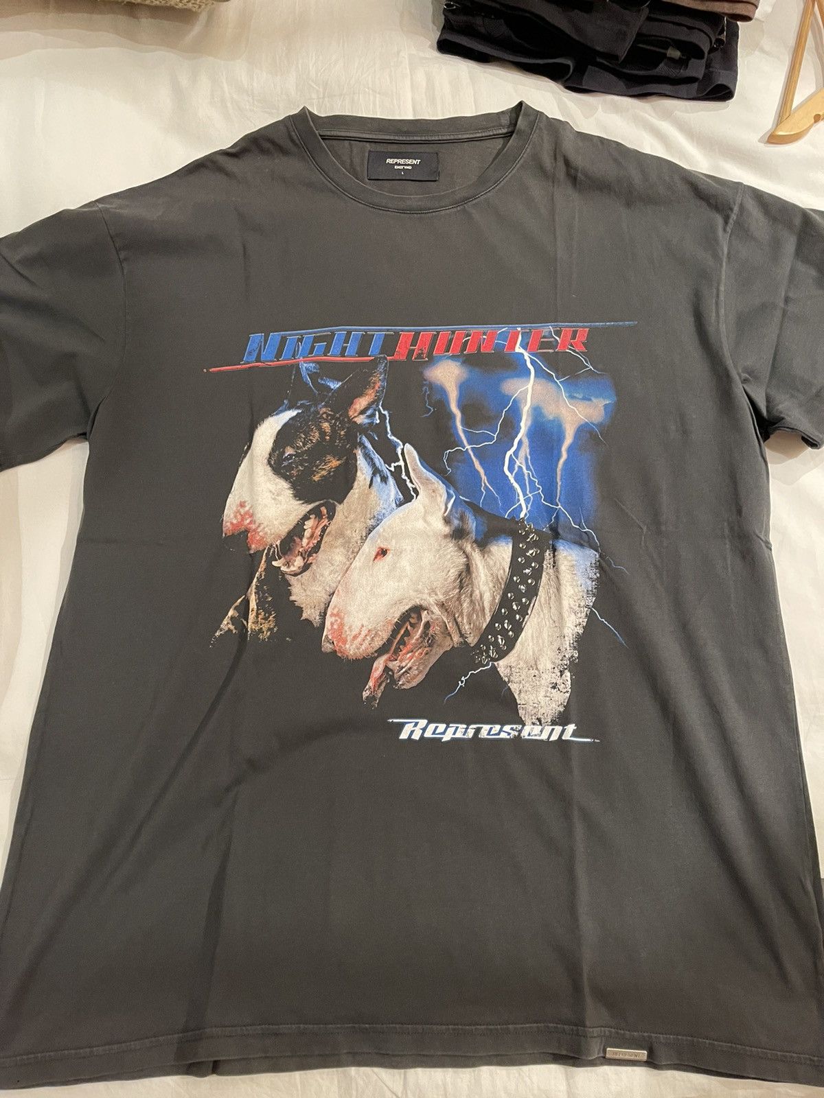 Represent Clo. Represent Clo. ‘Washed grey’ graphic T-shirt | Grailed