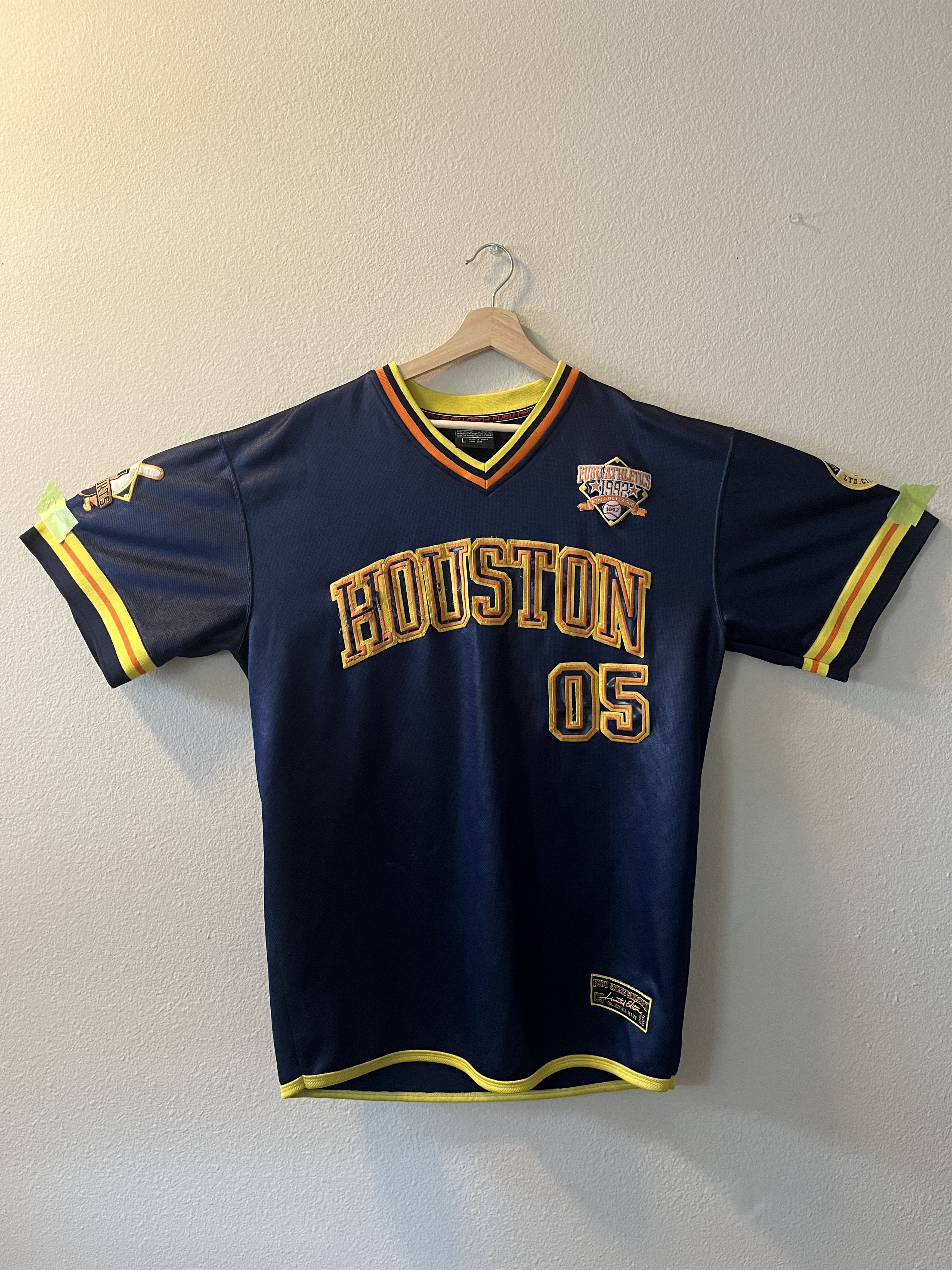 Fubu × Vintage vtg Houston 05 fubu baseball jersey. | Grailed