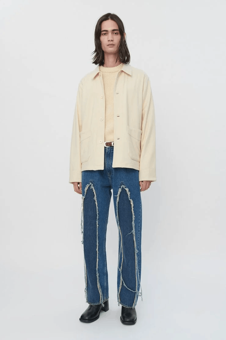 Our Legacy AW20 Archive Box Jacket Cream White Melton 46 | Grailed