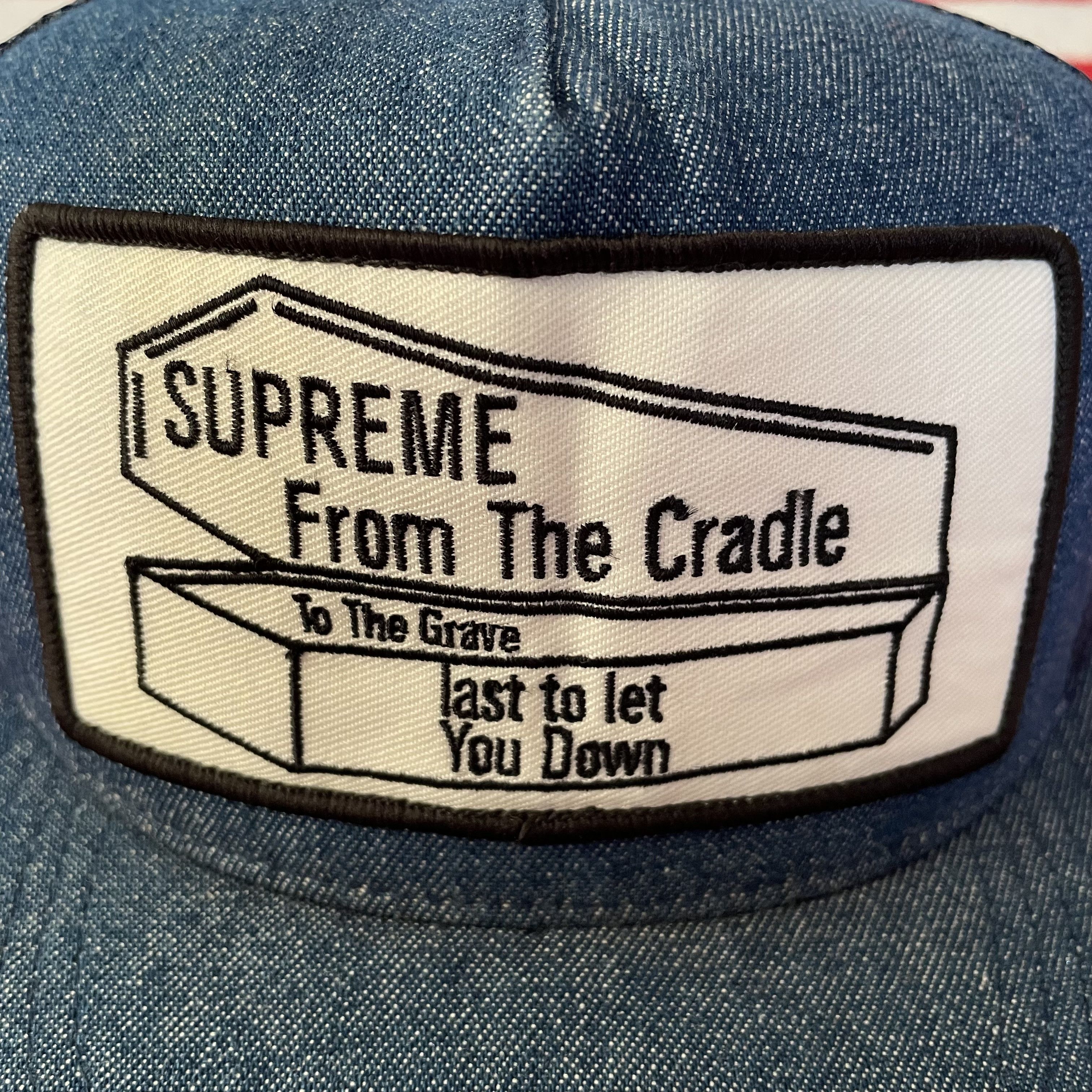 Supreme Coffin Cradle to Grave Cap 5 panel hat trucker snapback | Grailed