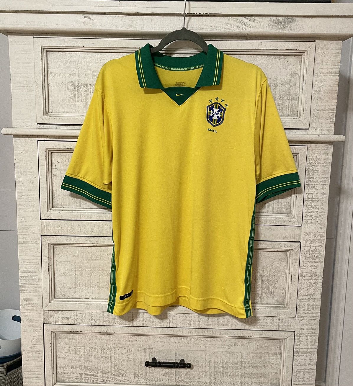 Nike × Vintage Vintage Nike Brazil National Team Soccer Kit 1997 - M ...