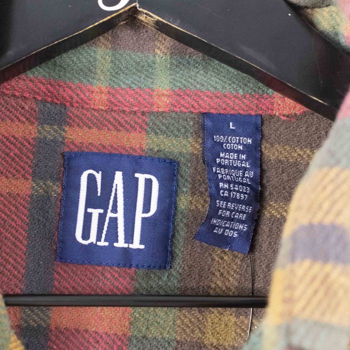 Vintage Vintage 90s GAP Plaid Heavyweight Earth Tone Flannel Shirt | Grailed