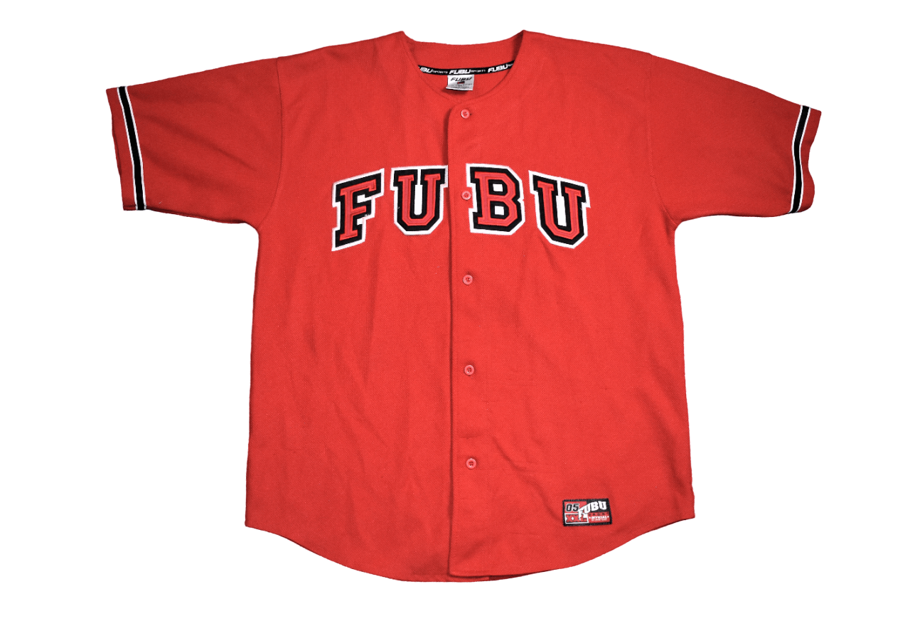 Fubu Fubu Sports Classic Embroidered Red Jersey | Grailed