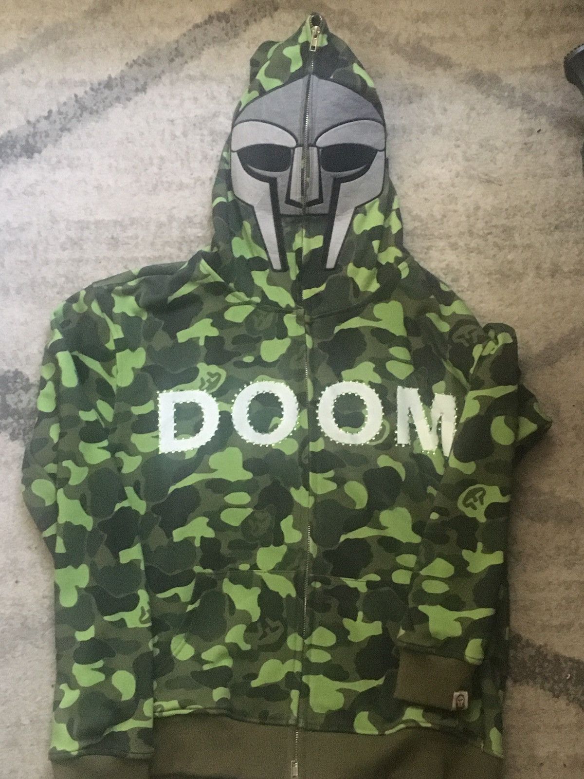 MF Doom × Streetwear × Vintage MF DOOM Bape bootleg zip up hoodie | Grailed