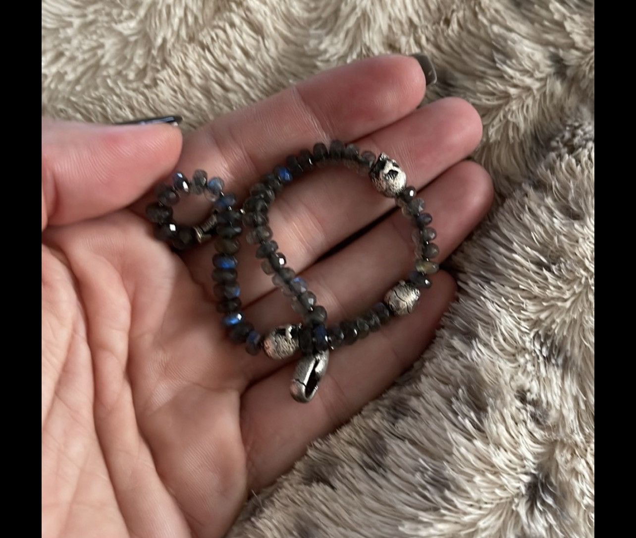 David Yurman MEMENTO MORI SKULL STATION BRACELET IN LABRADORITE Grailed