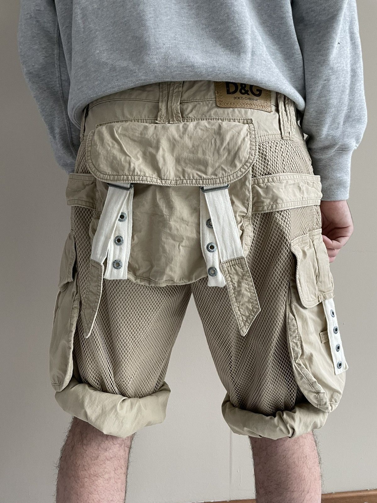 Dolce & Gabbana SS 2003 bondage parachute archive rare military cargo pants | Grailed